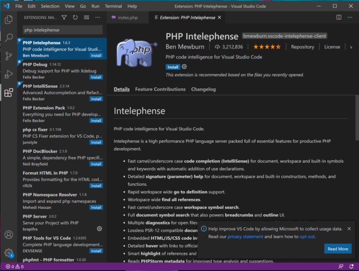 Visual Studio Code で PHPコーディングの準備 (ローカルサーバー起動まで)！｜Programmer Life